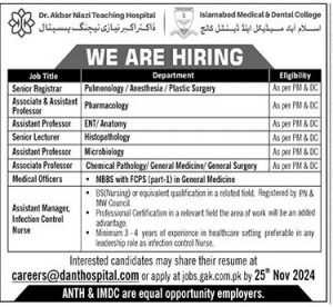 Dr Akbar Niazi Teaching Hospital Jobs 2024 - Notify Jobs