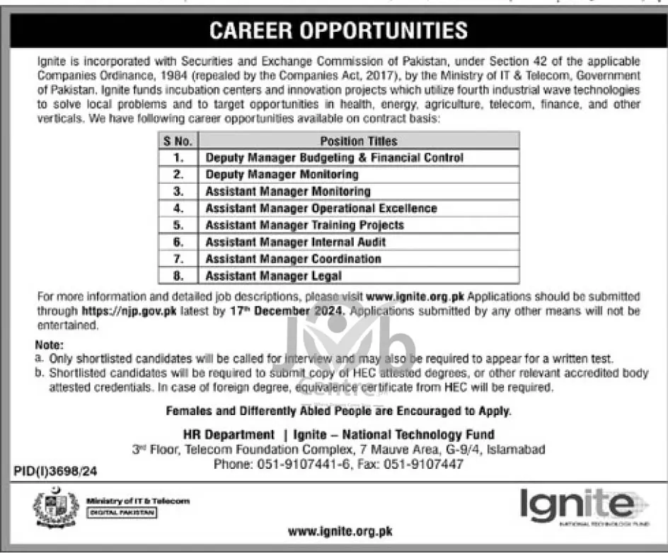MOITT Jobs 2024 | Ministry of Information and Telecommunication ...